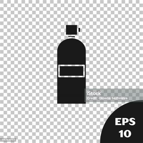 투명 한 배경에 격리 된 검은 아쿠아 룽 아이콘입니다 다이버를위한 산소 탱크 다이빙 장비 익스트림 스포츠 다이빙 수중 장비 벡터 일러스트레이션 0명에 대한 스톡 벡터 아트
