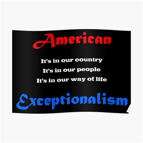 American Exceptionalism Poster For Sale By Sepilot Redbubble
