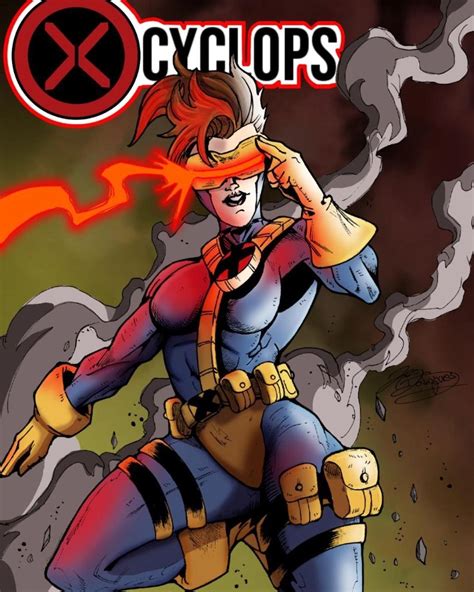 My Version Of Female Cyclops Pencil And Ink By Me And Colors By C Magno R Xmen