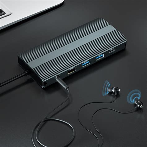 OEM EDM In Hub USB K HDMI Mm Audio USB Porn Hub Dp VGA RJ SD TF USB C Hub China USB