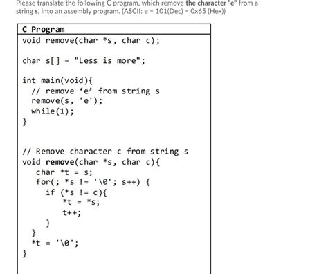 Solved Please Translate The Following C Program Which