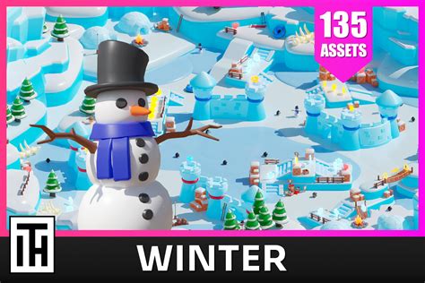 Location 3 Winter Low Poly Asset Pack By Ithappy 3d Landscapes Unity Asset Store