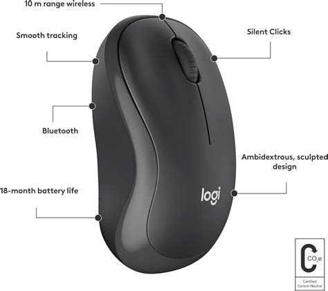 Logitech M240 Silent Bluetooth Wireless Mouse Smooth Scroll