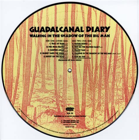 Guadalcanal Diary ‎ Walking In The Shadow Of The Big Man Vinyl Lp