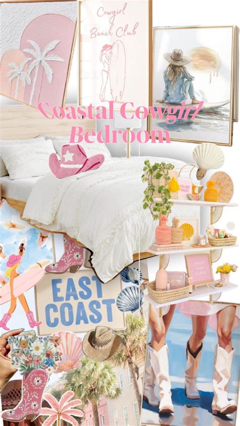 Coastal Cowgirl Girls Bedroom Cowgirl Bedroom Pink Dorm Rooms Girly