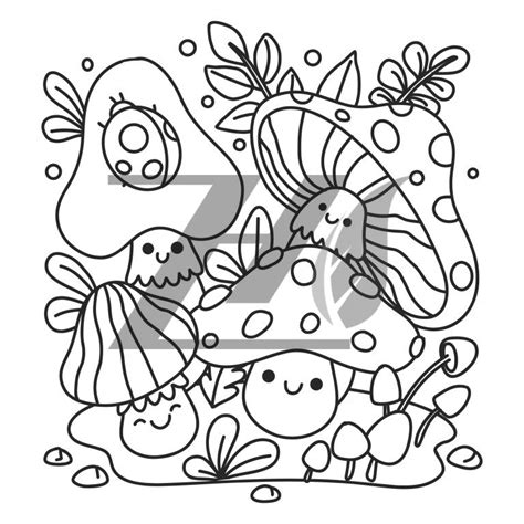 دانلود وکتور تصویر رنگ آمیزی قارچ دانلود رایگان فایل لایه باز، Psd