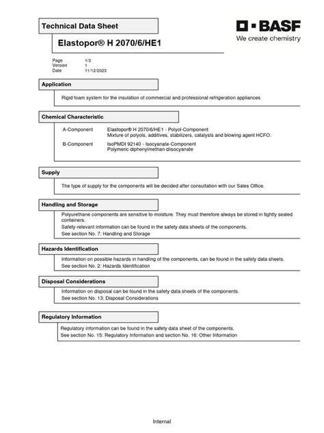 Elastopor H 20706he1 Pdf Materials
