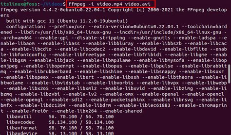Install And Use Ffmpeg On Ubuntu 2204 Its Linux Foss