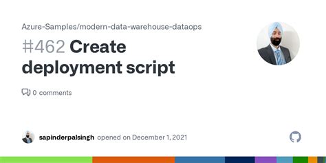 Create Deployment Script Issue Azure Samples Modern Data Warehouse Dataops GitHub
