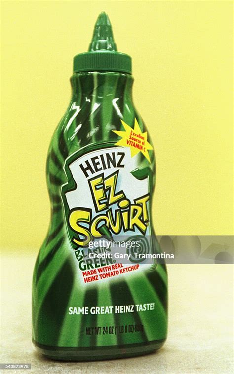 The New Heinz Green Ketchup Is Displayed At The Company Headquarters
