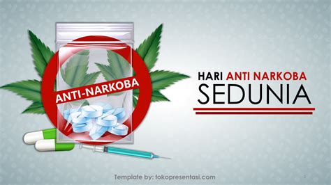 Ab018 Template Powerpoint Gratis Tema Anti Narkoba