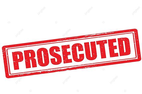Prosecuted Symbol Stamp Rectangular Vector Symbol Stamp Rectangular