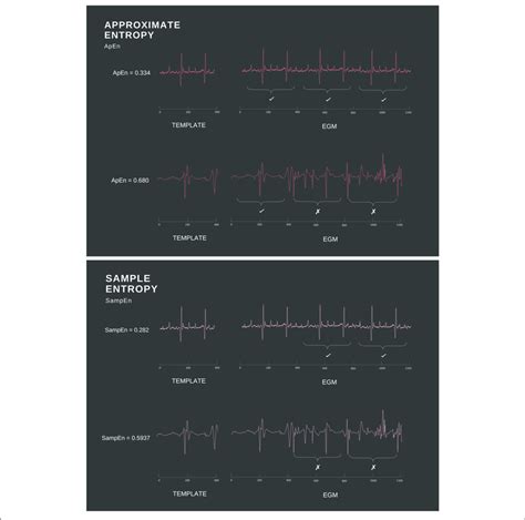 simple example of apen and sampen calculation apen and sampen