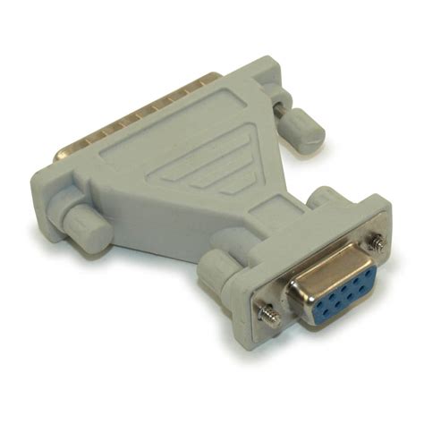 My Cable Mart DB9 Female To DB25 Male Adapter Serial Port Molded