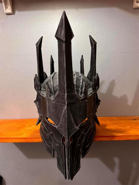 The Lord Of The Rings Sauron Helmet 3d Print Etsy Uk