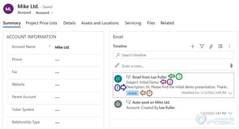 inogic on linkedin configuring timeline show hide activity display