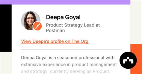 Deepa Goyal Product Strategy Lead At Postman The Org