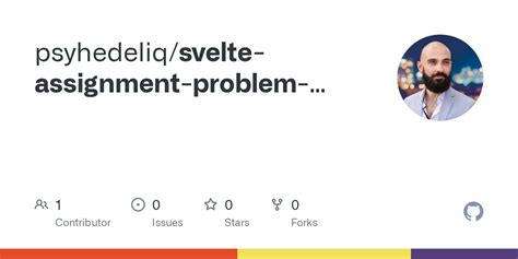 Github Psyhedeliqsvelte Assignment Problem Conditionals