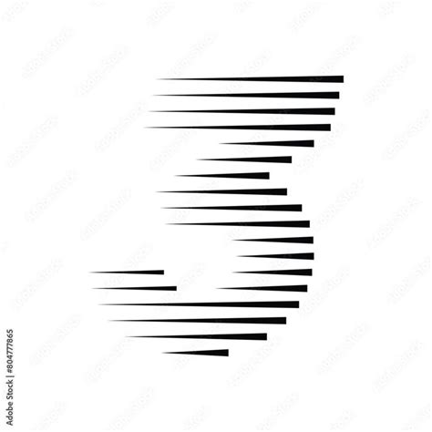 Number 3 Logo Icon Geometric Motion Speed Lines Stock Vector Adobe Number 3 Logo Icon Geometric Motion Speed Lines Stock Vector Adobe