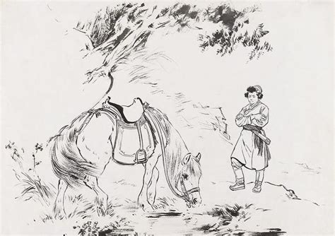 连环画大师刘继卣白描作品欣赏