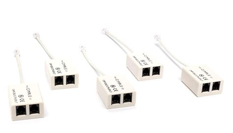 The Cimple Co Dsl Phone Line Filter 5 Pack Reduce Digital Noise