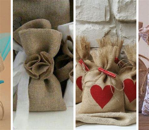 Diy Sachet Cadeau En Toile De Jute