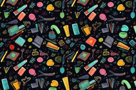Fondo Con útiles Escolares Y Accesorios Regreso A La Escuela Generativo