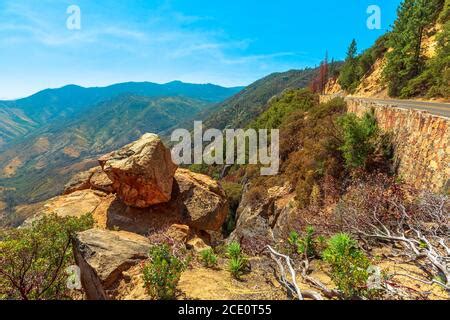 A View Of The Kings Canyon Scenic Byway In Sequoia National Forest
