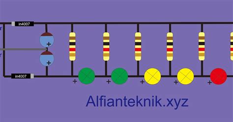 Skema Rangkaian Led Vu Display Musik Sederhana Alfian Teknik