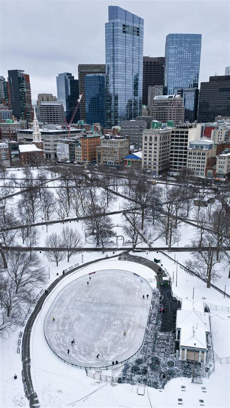 The Winter Wonderland Boston Woke Up To Today ️ ☃️ Light And Fluffy Snow