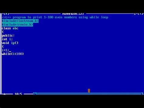 C Program To Print 1 To 100 Even Numbers Using While Loop In Classes