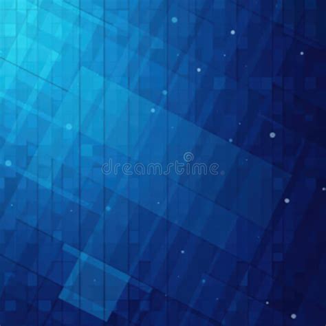 Abstract Blue Geometric Shapes Form A Tech Backdrop Lines Blue Stock Illustration