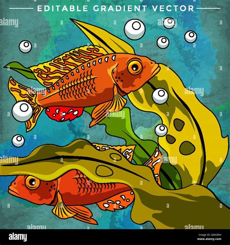 Colorful Aquarium Fishes Stock Vector Image And Art Alamy