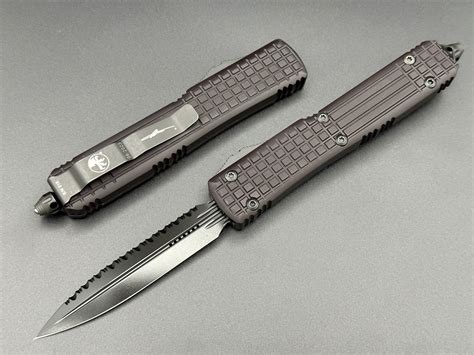 Microtech Knives Ultratech Delta Frag De Full Serrated Dlc Fluted Dl