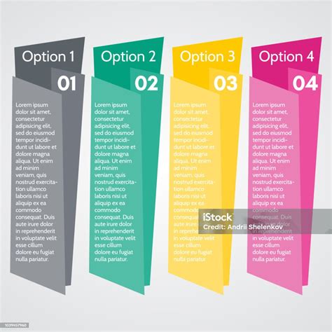 Empat Elemen Desain Infografis Ilustrasi Stok Unduh Gambar Sekarang