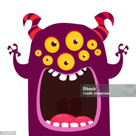 만화 재미있는 괴물 캐릭터 디자인 격리된 벡터 일러스트 레이 션 가공의 인물에 대한 스톡 벡터 아트 및 기타 이미지 가공의 인물 공포 무서움 귀신 Istock