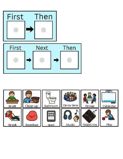 Classroom Desk Visuals Freebie By Abaly Tpt