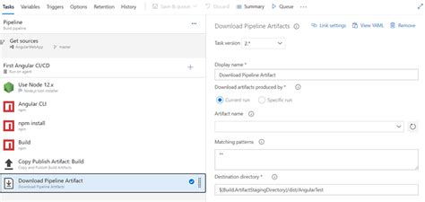 Create Build Pipeline For Angular App And Download Artifacts Using Azure Devops