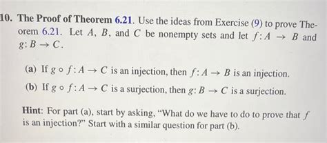 Solved The Proof Of Theorem Use The Ideas From Chegg Com