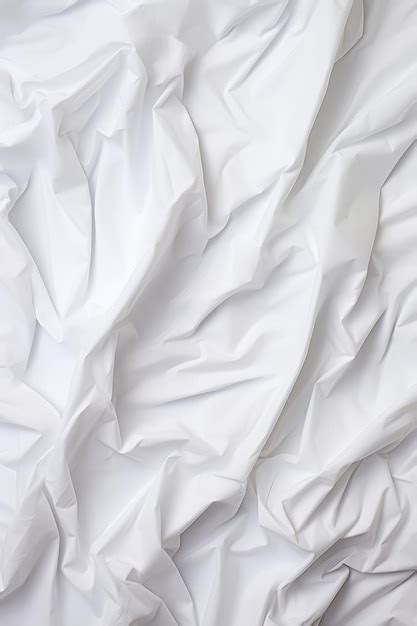 Abstract White Fabric With Soft Wrinkles Creating A Smooth And Flowing Texture Premium Ai