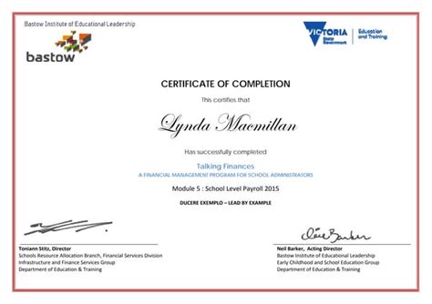 Certificate Talking Finances Module 5 Pdf