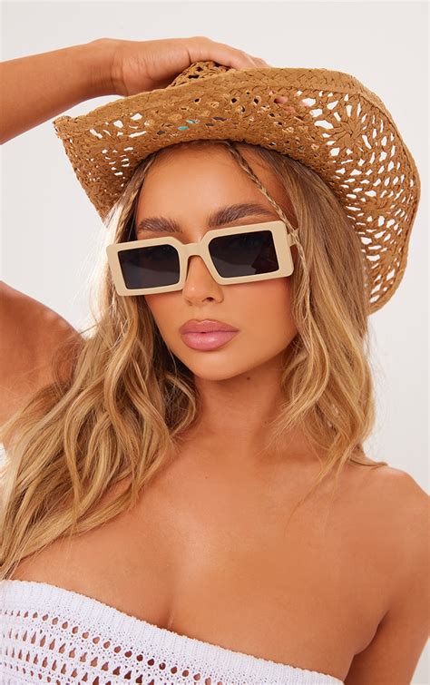 Desert Square Frame Slimline Sunglasses Accessories Plt