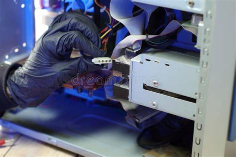 Ejecting The Molex Plug Stock Image Image Of Power 262935975