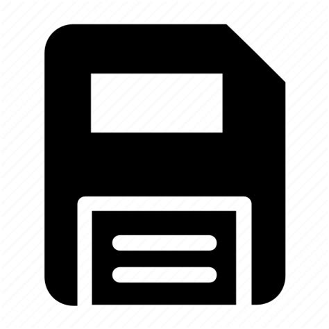 floppy disc diskette data memory storage file icon download on