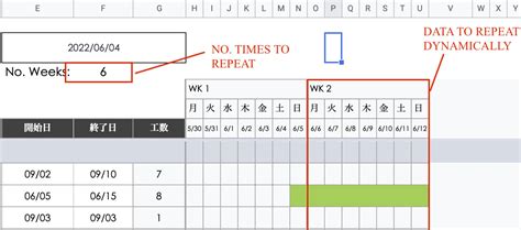 Date Repeat Blocks Of Columns And Rows N Times Dynamically In Google Sheets Stack Overflow
