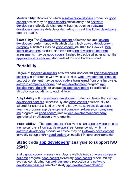 Software Quality Standards How And Why We Applied Iso 25010 1 1 Pdf Web Development Internet