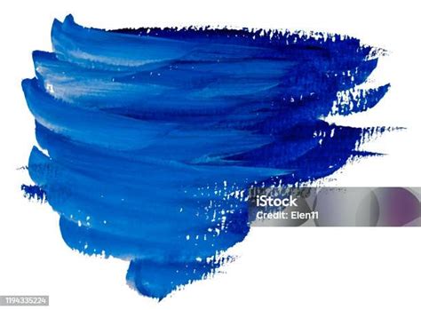 더러운 파란색 색상 Esp 10 벡터 일러스트와 손으로 그린 고립 된 페인트 브러시 Gouache 스트라이프 파란색에 대한 스톡 벡터 아트 및 기타 이미지 Istock