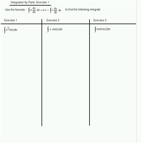 Integration Math100 Revision Exercises Resources Mathematics And