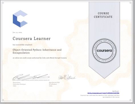 Rohini Sai Munagala On Linkedin Objectorientedpython Courseera