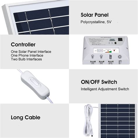 Kit Placa Solar E Acessórios Ecosoli 2 Lâmpadas E Carregador Solar